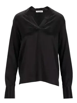 AL DUCA D’AOSTA 1902 V-neck Blouse - Black
