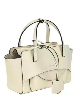 HIDESINS Small Flap Logo-detail Handbag - Neutrals