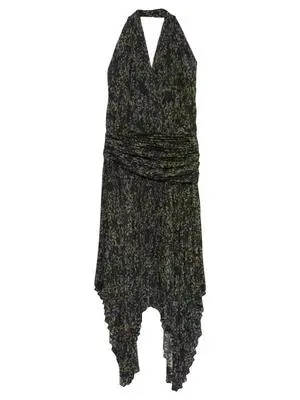 Proenza Schouler Floral-print Halterneck Maxi Dress - Black