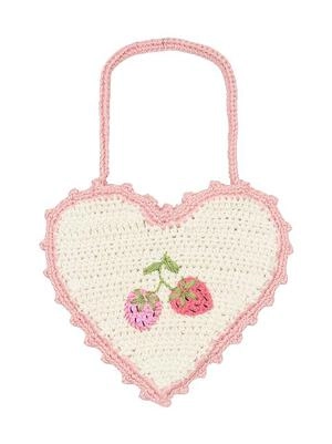 WILD WAWA Crochet Heart Bag - Multi