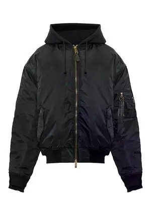 Vetements X Alpha Industries Hooded Bomber Jacket - Black