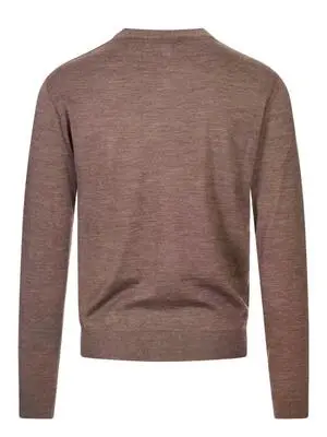 Canali Nuvola Crew Neck Sweater - Brown