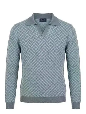DRUMOHR Basket-weave Sweater - Blue