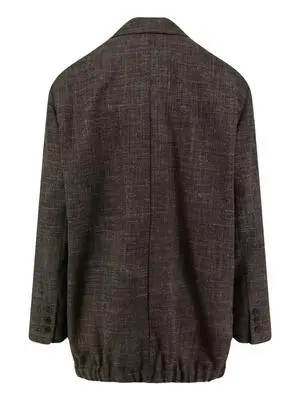 ALYSI Single-breasted Blazer - Brown