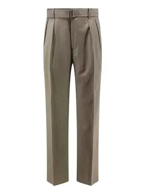 Tagliatore Nevil Belted Pleated Trousers - Neutrals