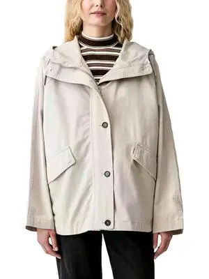 Marc O'polo Hooded Button-front Jacket - Neutrals