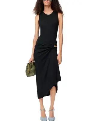 Loewe Tank Dress In Cotton - Black