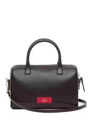Valentino Garavani Vlogo Walk Calfskin Handbag - Black