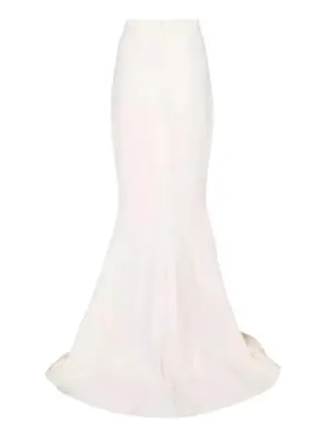 Safiyaa Ivory Mermaid Silhouette Floor-length Skirt - Neutrals
