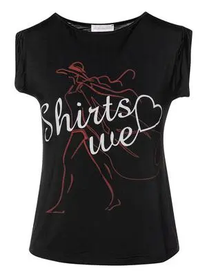 CONQUISTA Shirts We Love" Printed T-shirt - Black