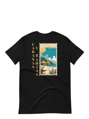 ANCHOR & CREW Golden Archives Postmark Organic Cotton T-shirt - Black