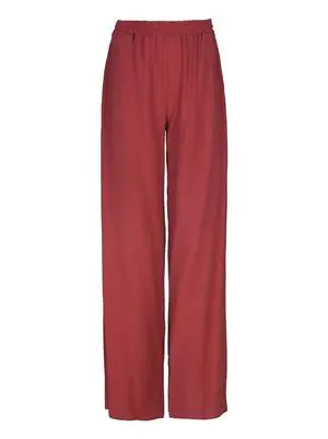 CONQUISTA Brick Palazzo Pants - Red