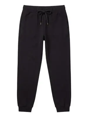 BRODIE CASHMERE Piping Detail Cuffed Joggers - Black