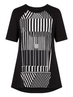 CONQUISTA Printed Top - Black
