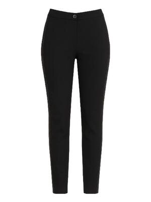 CONQUISTA Tuxedo Inspired Stretch Pants - Black
