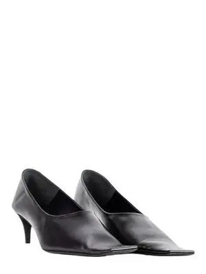 Khaite Marlene Square-toe Pumps - Black