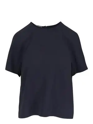 Lafayette 148 New York Short-sleeve Blouse - Blue