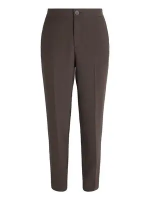 Sandro Stretch-jersey Trousers - Brown