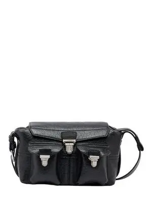 LEMAIRE Gear Leather Shoulder Bag - Black