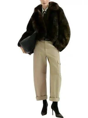 Brunello Cucinelli Monili Barrel-leg Cargo Pants - Neutrals