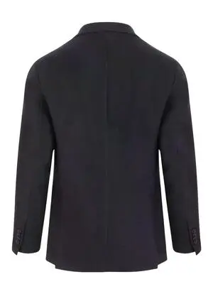 Tagliatore Single-breasted Wool Blazer - Blue