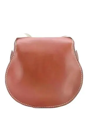 Chloé Chloé Marcie Leather Mini Crossbody Bag Brown