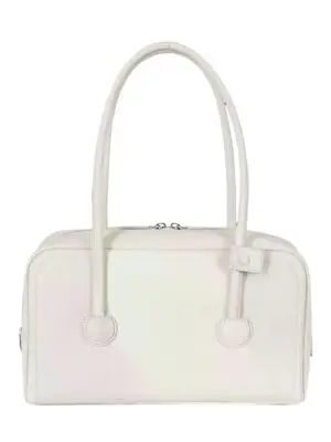 MARGESHERWOOD Small Boston Logo-debossed Tote Bag - White