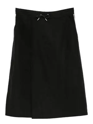 AGNES B. Wrap Track Skirt - Black