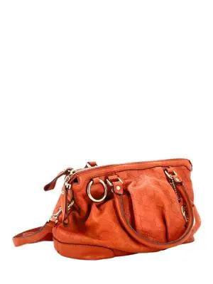 Gucci Sukey Top Handle Guccissima Leather Medium Satchel - Brown