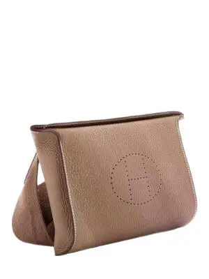 Hermès Videpoches Bag Togo Crossbody Bag Grey