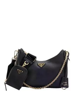 Prada Re-edition 2005 Shoulder Bag Saffiano Leather Small Crossbody Bag - Black