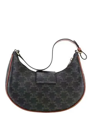 Celine Ava Triomphe Bag Triomphe Coated Canvas Shoulder Bag - Brown