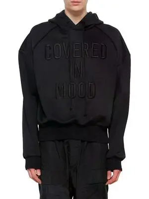 JUUN.J Mood Embroidered Hoodie - Black
