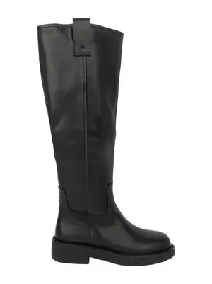 LINDA BAUMANN Leather Knee-high Boots - Black