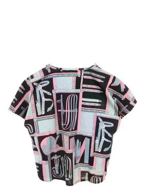 Hermès 2020s Lettres Equestres Printed Cotton T-shirt - Black