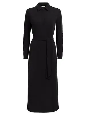Max Mara Jersey Midi Shirt Dress - Black