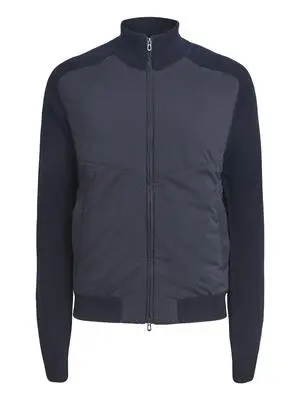 Sease Virgin Wool-shell Bomber Jacket - Navy