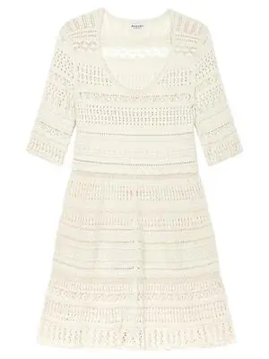 ETOILE Jumi Crochet Cotton Mini Dress - Ecru