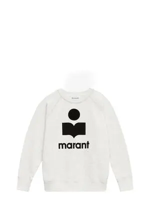 ETOILE Cotton Sweatshirt With Logo - Ecru