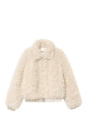 ETOILE Tayma Faux Fur Coat - Ecru