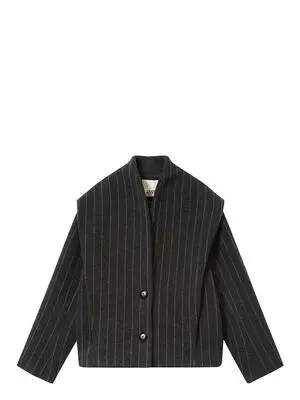 Isabel Marant Étoile Dyogo Wool Blend Coat - Anthracite