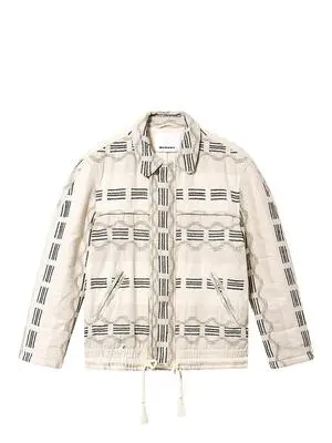 Isabel Marant Étoile Wavy Jacquard Bomber Jacket - Ecru