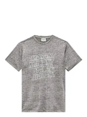ETOILE Zoeline Sequin And Stud Embellished T-shirt - Gray-silver