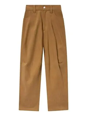 ETOILE Opalyna Wide-leg Cotton Twill Trousers - Camel