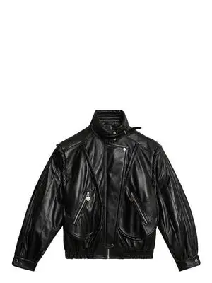 Isabel Marant Étoile Carole Biker Style Leather Jacket - Black