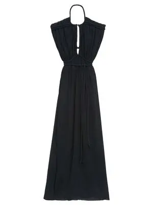 Isabel Marant Étoile Joya Flowing Cotton Dress - Black