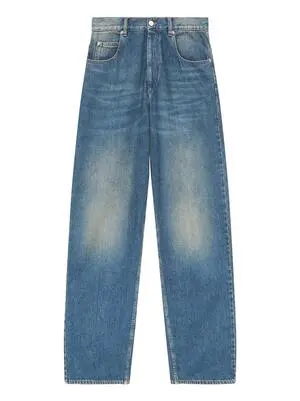 Isabel Marant Étoile Joanny Loose Fit Jeans - Blue