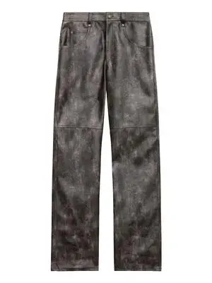 ETOILE Coralea Faux Leather High Waist Pants - Black