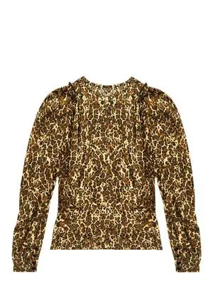 Isabel Marant Étoile Zarga Blouse - Leopard