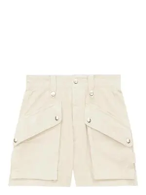 ETOILE Jemmy Cropped Cotton Shorts - Ecru